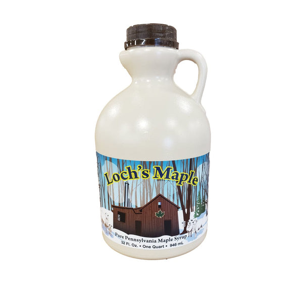 Loch's Pennsylvania Pure Maple Syrup 32 oz Jug - Grade A Dark - Kitchen ...