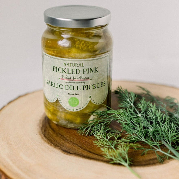 Pickled Pink Garlic Dill Pickles 16 oz - Kitchen & Company
