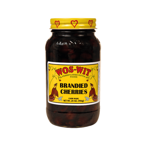 Wos-Wit Brandied Cherries 28 oz - Kitchen & Company